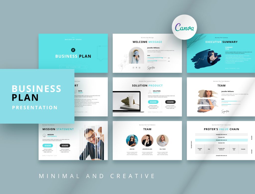 Canva Business Plan Templates for Startups and Entrepreneurs