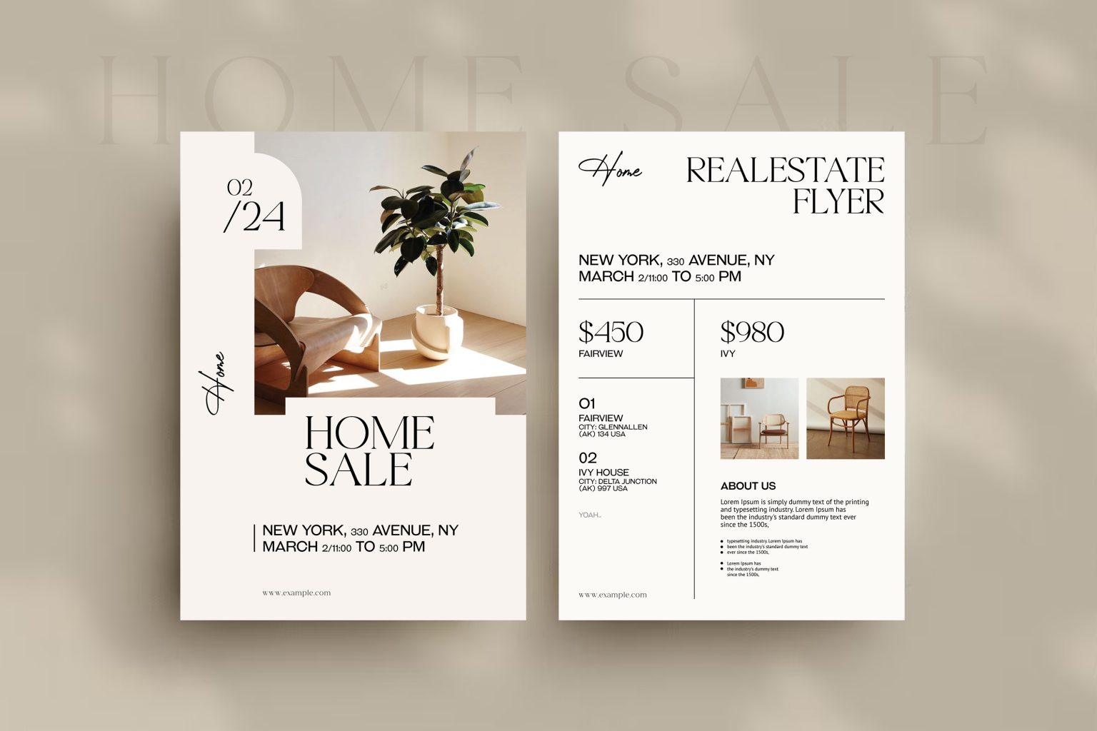 Home For Sale Marketing Kit Flyer Template - Pixeliya