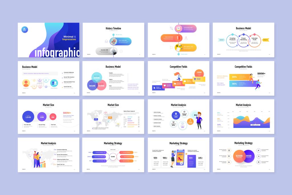 Impress/Infographic Keynote Template 2024 - Pixeliya